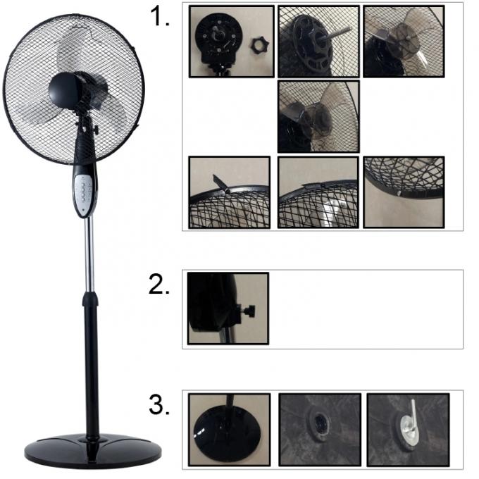 Adjustable Cross Base 50W Electric Pedestal Fan