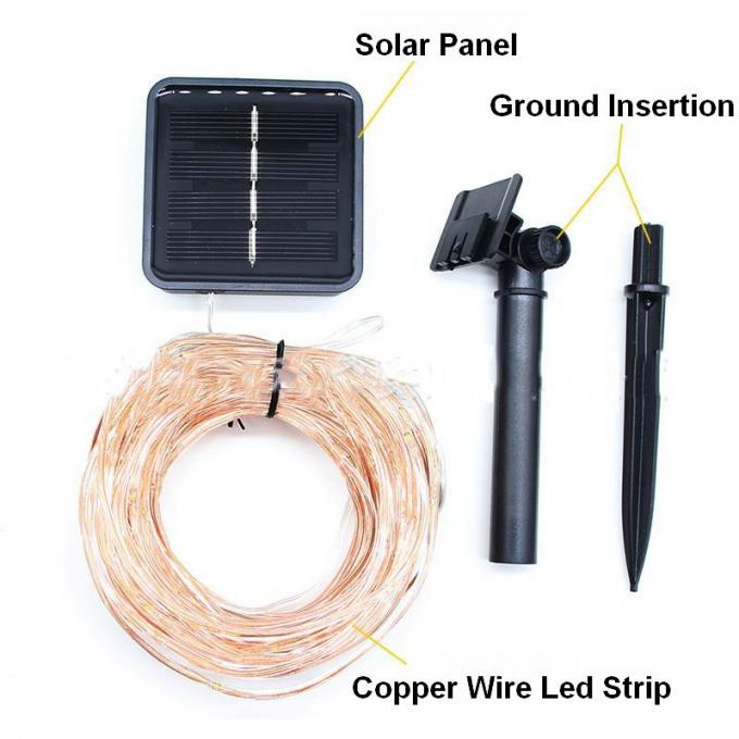 Rohs IP44 Solar LED String Lights Flexible Led Strip Lights 5V