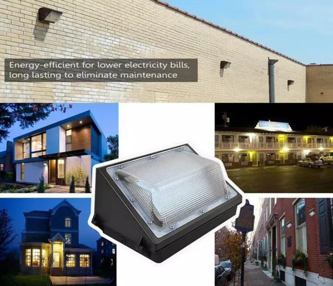 IP65 IK10 Led Wall Pack Light 80W DLC Outdoor Wall Pack Lights